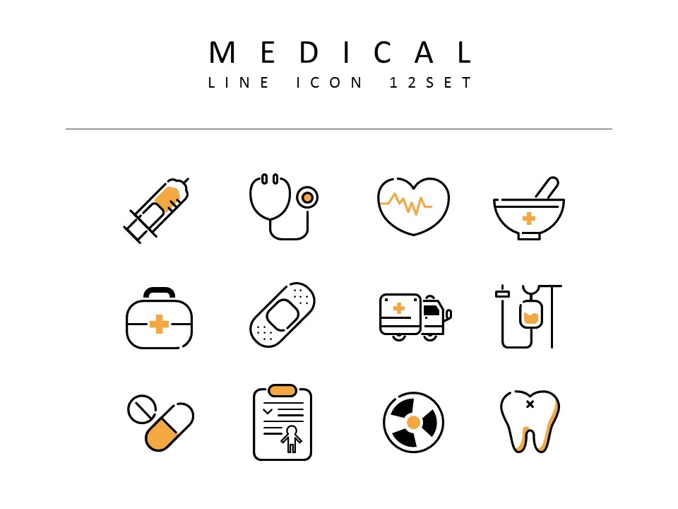 Medical Flat Design Icons|Diagram