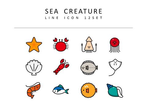 Sea Creature Icons