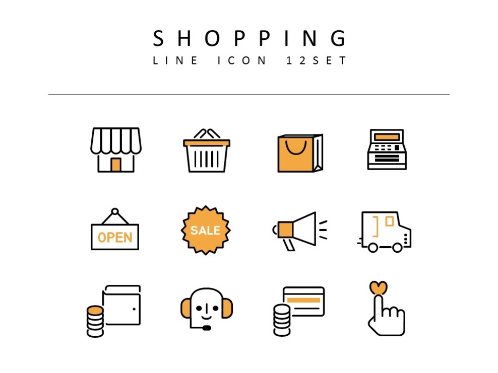 Shopping Icons|Diagram