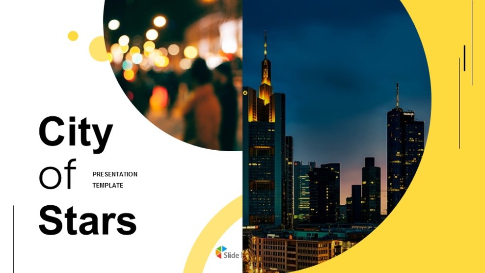 City of Stars Google Slides Template Diagrams Design