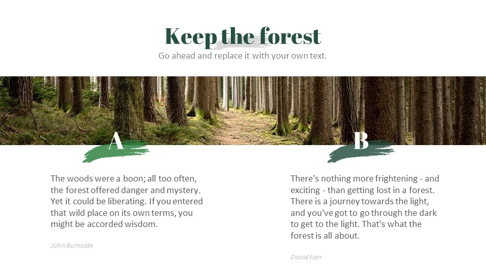Forest Google Slides Template Design