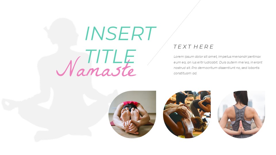 Practice Yoga Google Slides Template Design