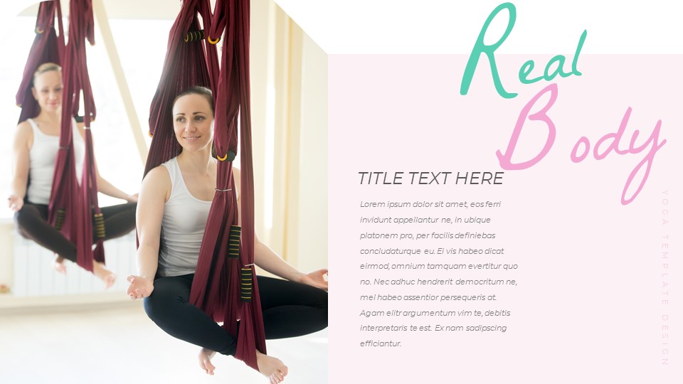 Practice Yoga Google Slides Template Design