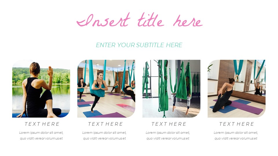 Practice Yoga Google Slides Template Design