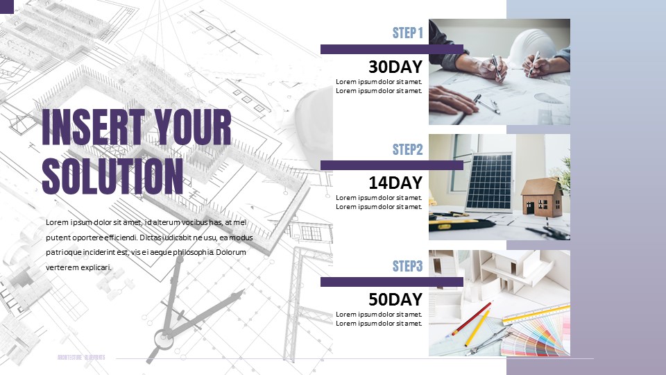 Architecture Blueprints Google PPT Templates