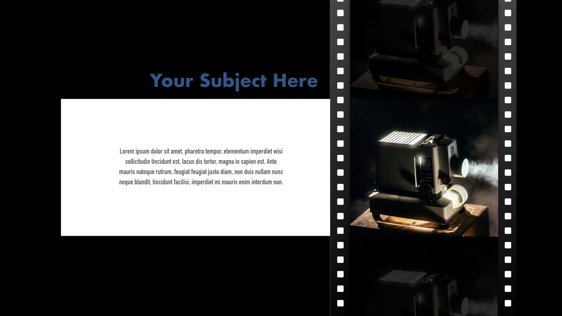 Film Industry Keynote Presentation Template
