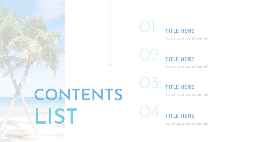 Summer Beach Google Slides Presentation Templates