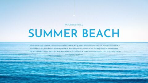Summer Beach Google Slides Presentation Templates