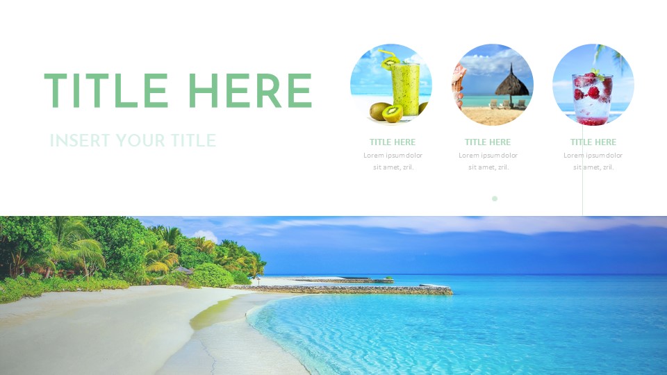 Summer Beach Google Slides Presentation Templates