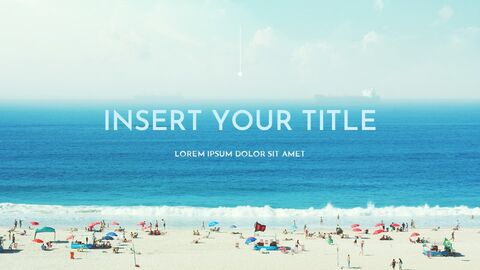 Summer Beach Google Slides Presentation Templates