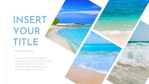 Summer Beach Google Slides Presentation Templates