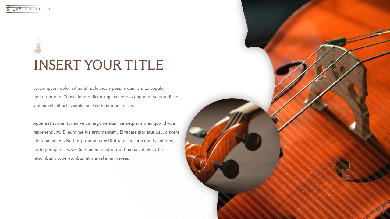 Violin & Cello Google Slides Presentation Templates