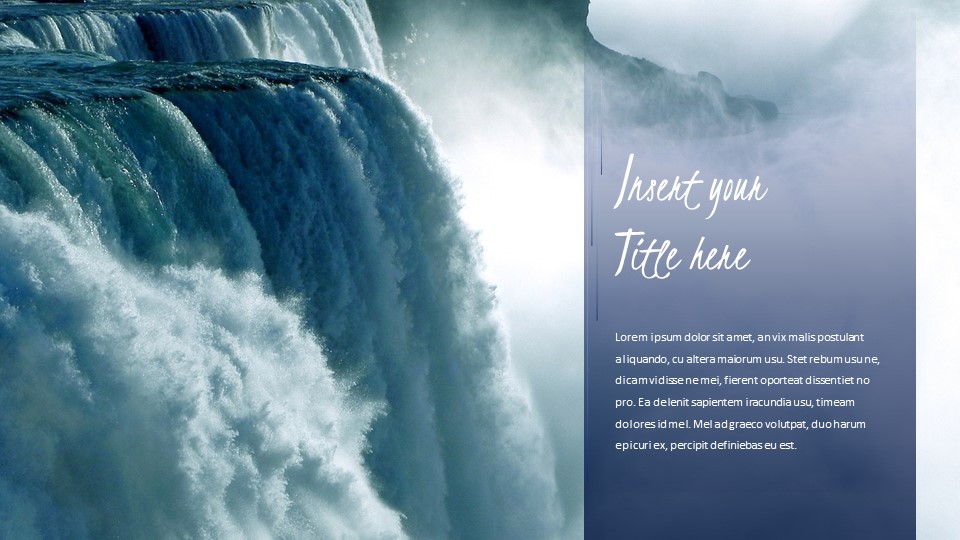 Waterfall Google PowerPoint Presentation