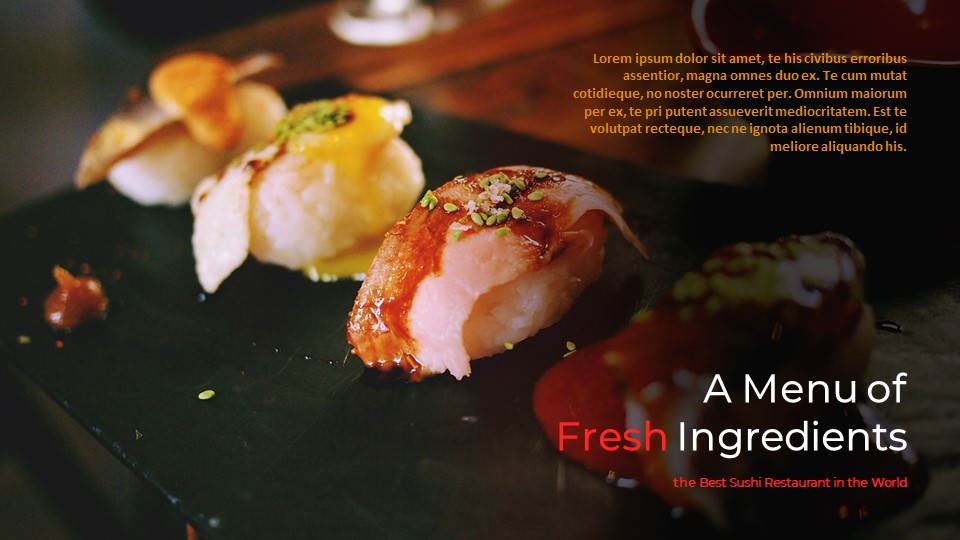 The Best Sushi Restaurant in the World Google Slides|Food
