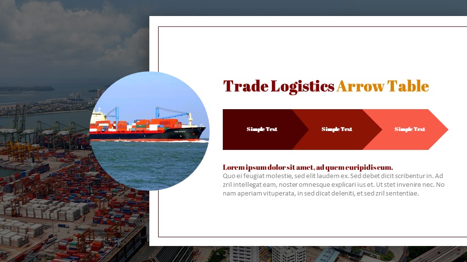 International trade logistics Google Slides Themes