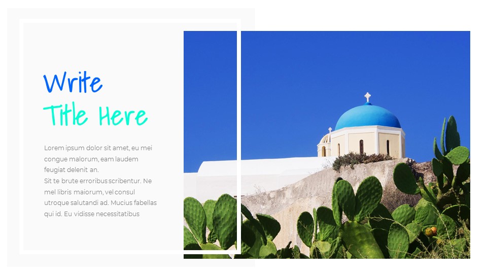 Santorini Easy Google Slides|Travel