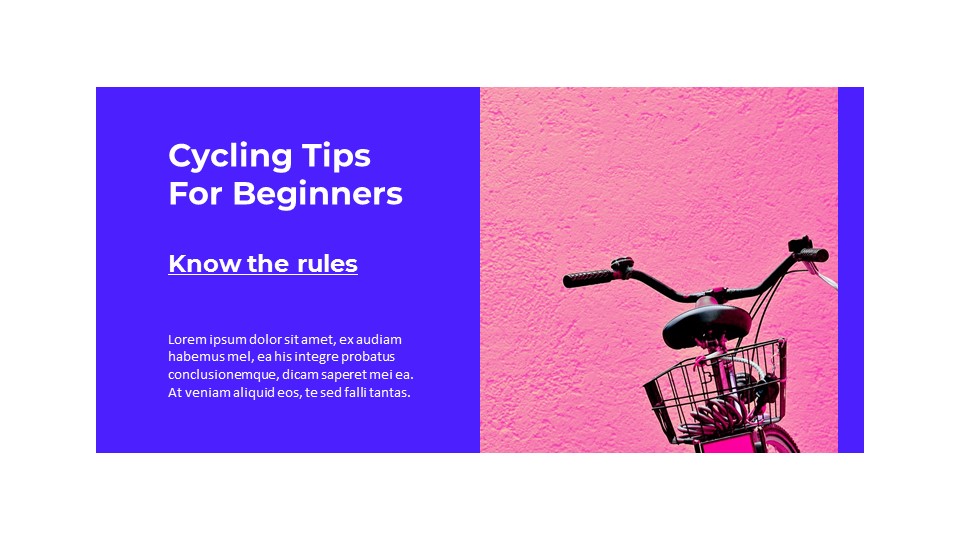 Cycling Tips for Beginners Interactive Google Slides|Sports