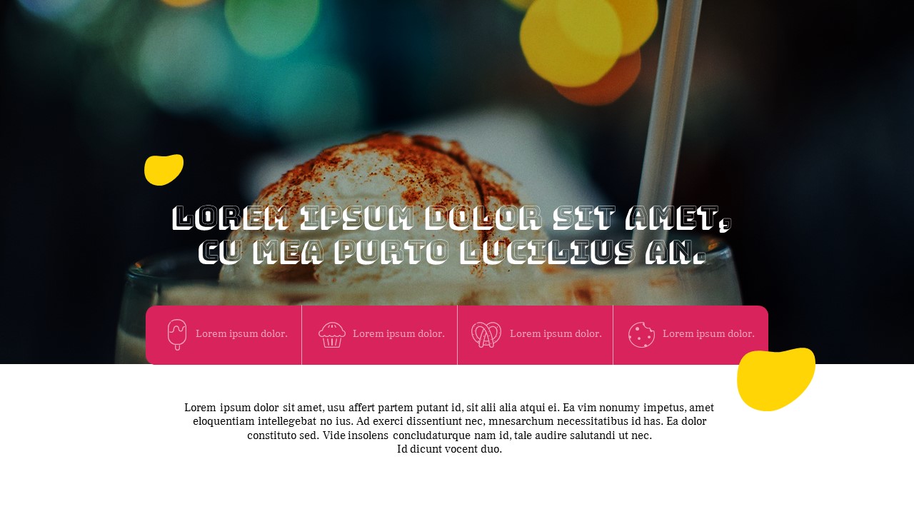 Dessert Simple Google Templates