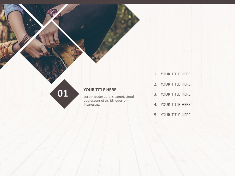 Brown model - Free PPT Templates