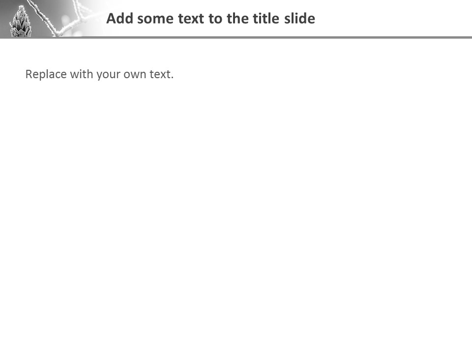 Free PPT Template - January winter leaves|Slides