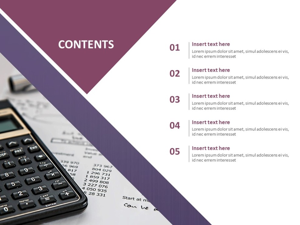 Design del modello gratuito - Rapporto finanziario