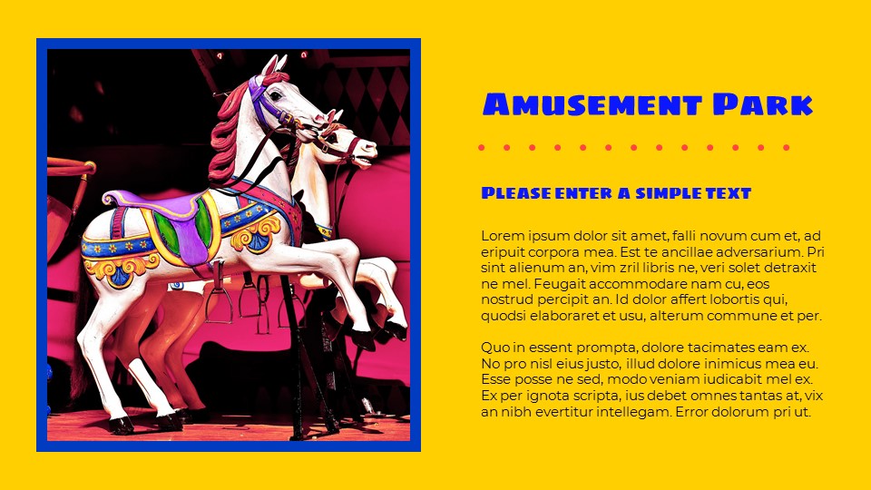 Amusement Park Google PowerPoint Slides|Travel