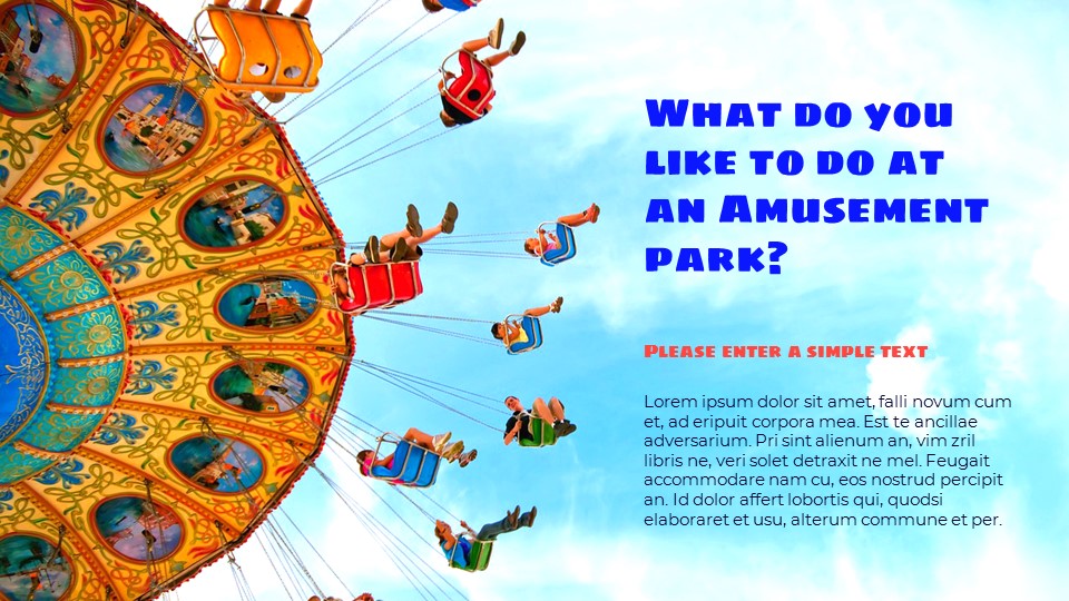 Amusement Park Google PowerPoint Slides|Travel