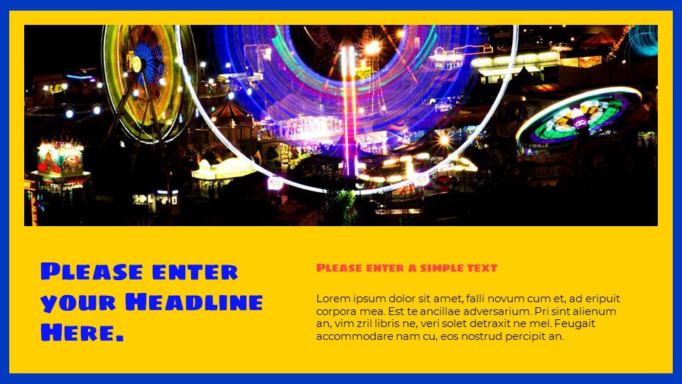 Amusement Park Google PowerPoint Slides|Travel