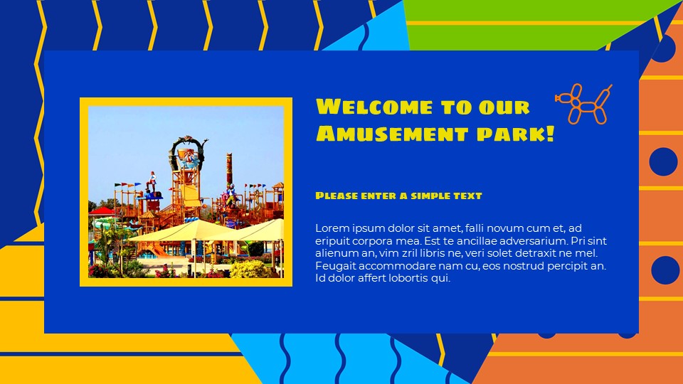 Amusement Park Google PowerPoint Slides|Travel