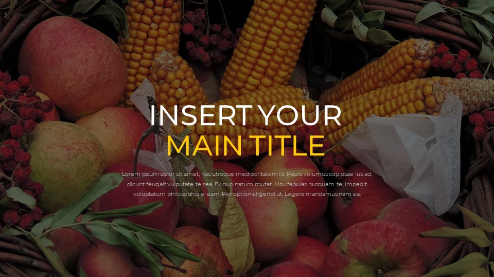 Thanksgiving day Simple Presentation Google Slides Template