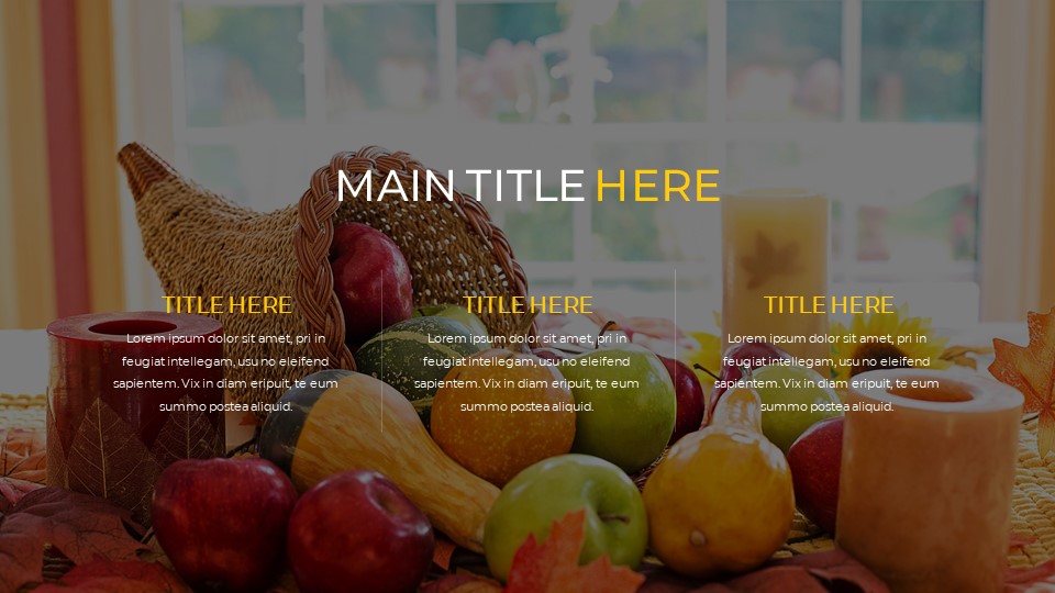 Thanksgiving day Simple Presentation Google Slides Template