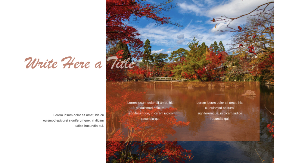 Fall Keynote Examples