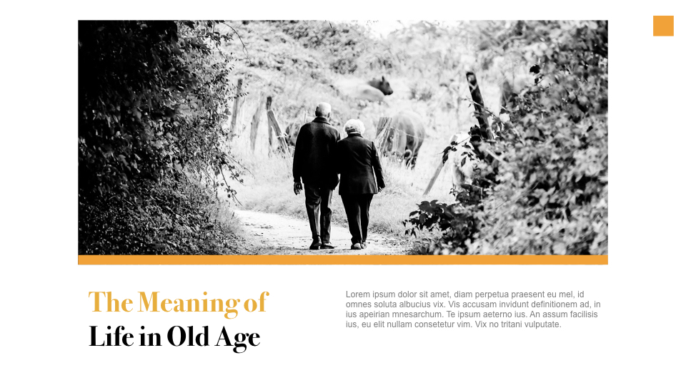 The Meaning of Life in Old Age Interactive Keynote|Education