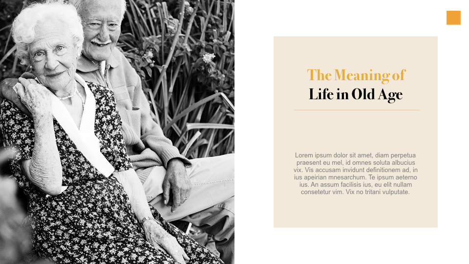 The Meaning of Life in Old Age Interactive Keynote|Education