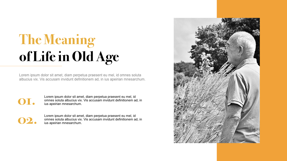 The Meaning of Life in Old Age Interactive Keynote|Education