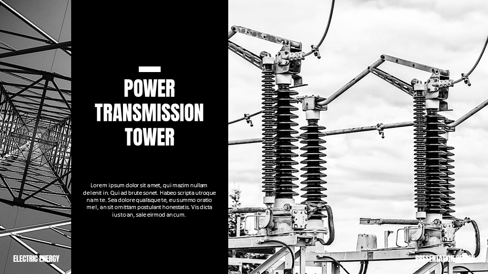 Electric Energy Google Slides Template Design