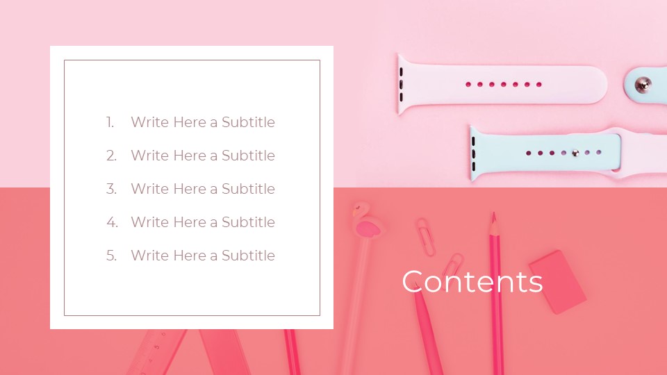 Mobile Accessories Google Slides Template Design