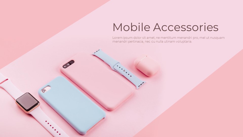 Mobile Accessories Google Slides Template Design