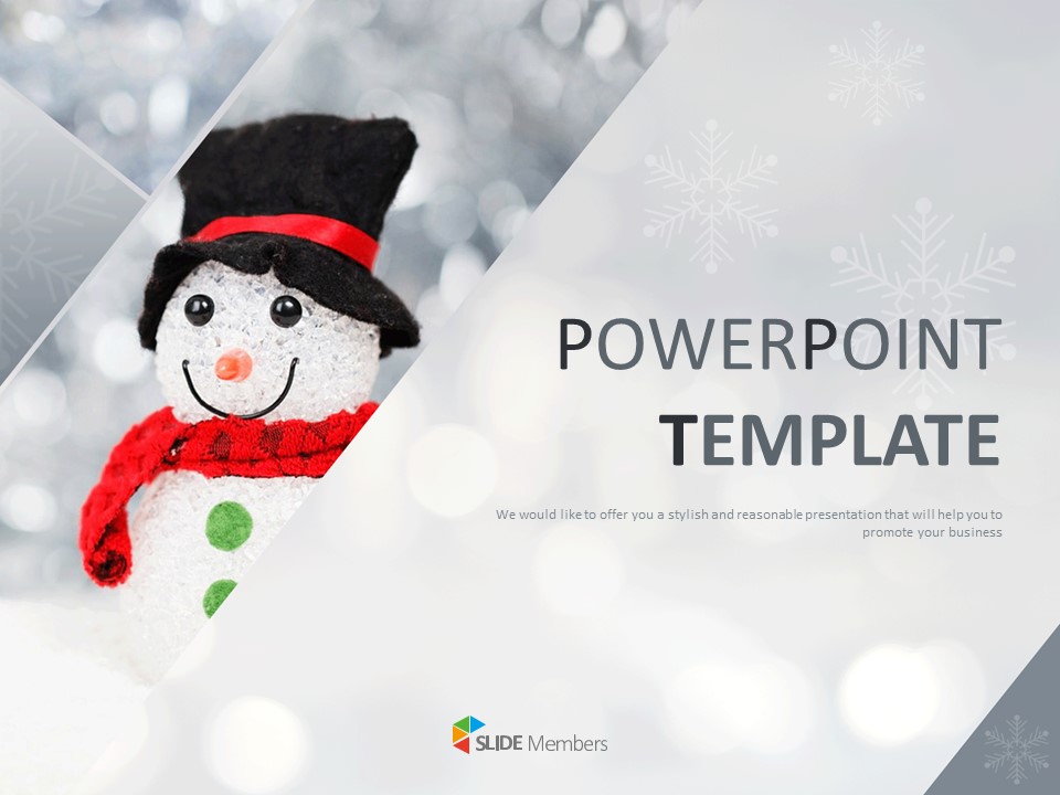 Winter snowman - Google Slides Images Free Download