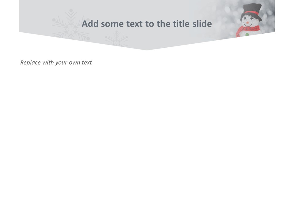 Winter snowman - Google Slides Images Free Download