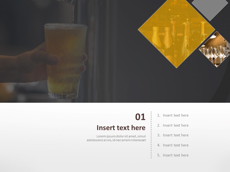 A Glass of Cold Beer - Free Presentation Templates