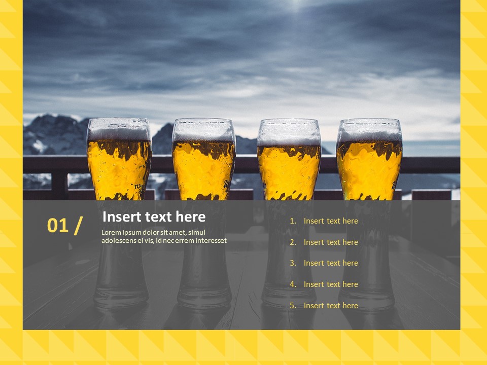Cold Beer - Google Slides Template Free Download