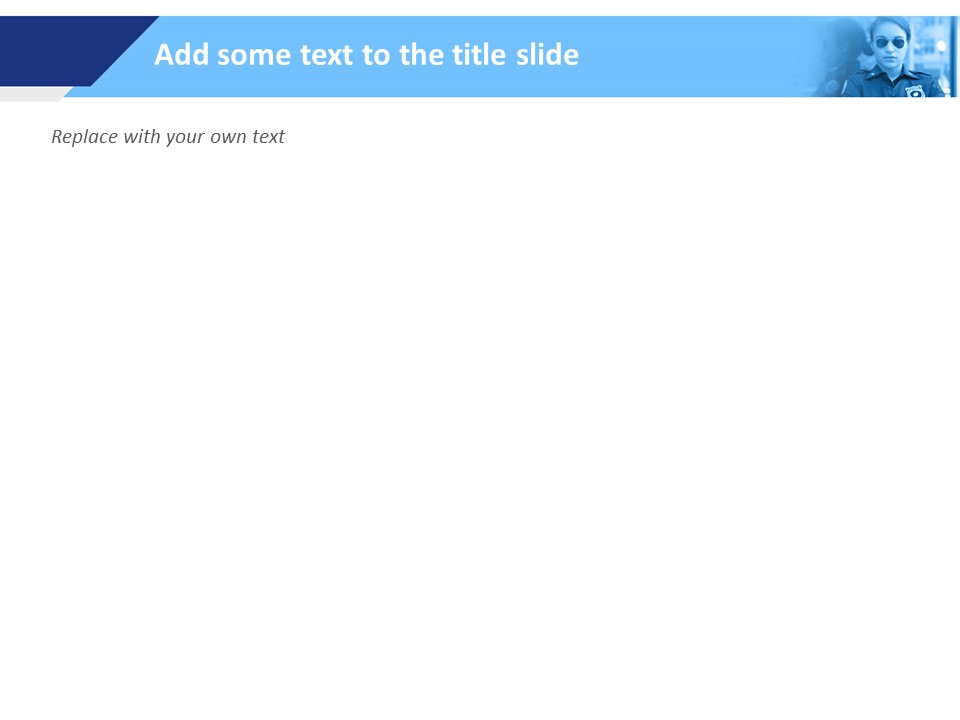 Free Business Google Slides Templates - Female Police Officer
