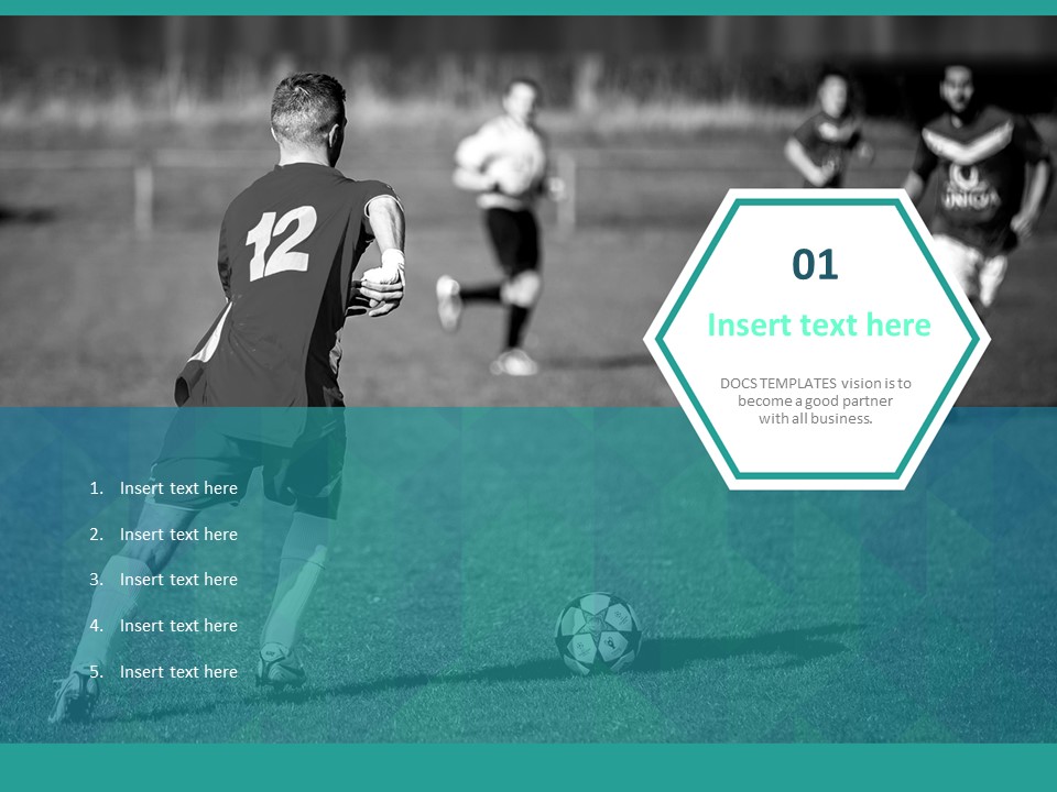 Google Slides Template Free - A Soccer Player