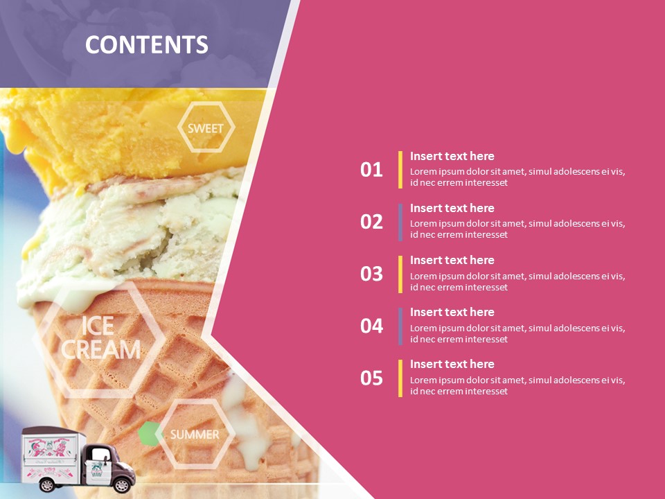 Sweet Icecream - Free Presentation Template