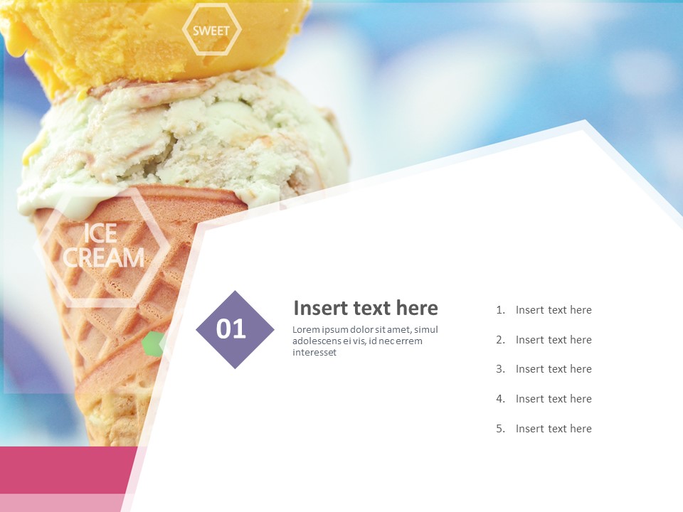Sweet Icecream - Free Presentation Template