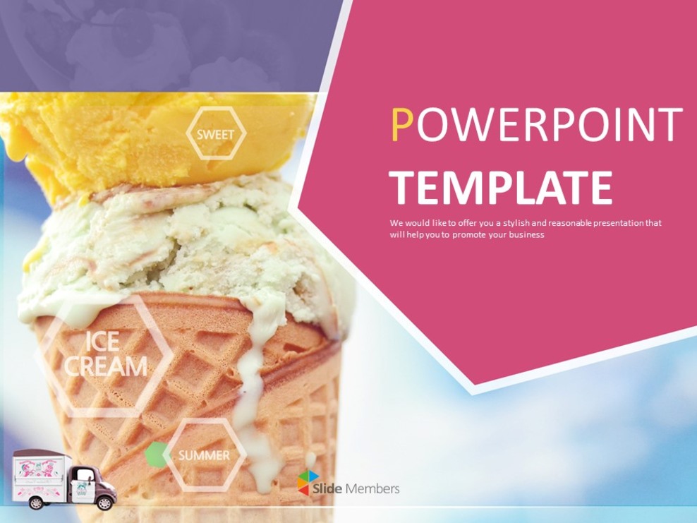 Sweet Icecream - Free Presentation Template