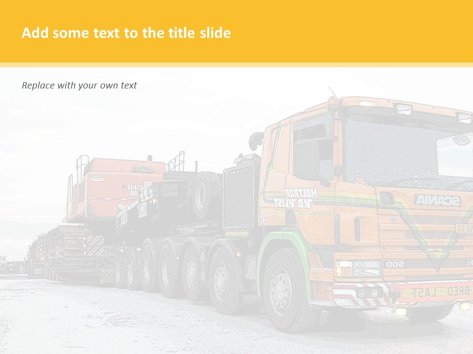 Transport Truck - Google Slides online Free