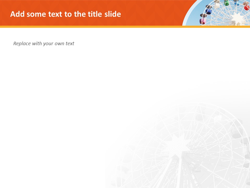 Turning Ferris Wheel - Free Presentation Template|Google Slides
