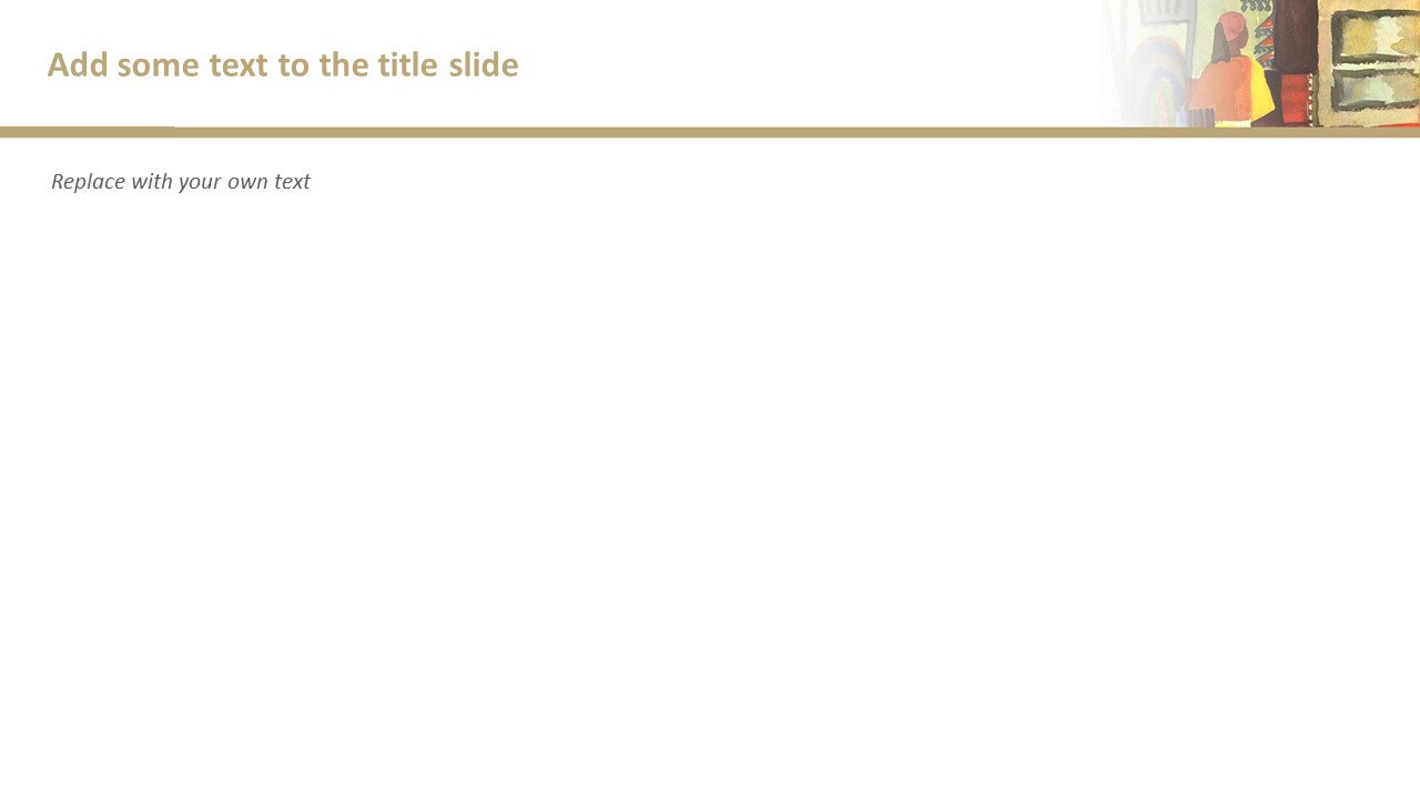 August Macke "Dealer With Jugs" - Free Google Slides Backgrounds